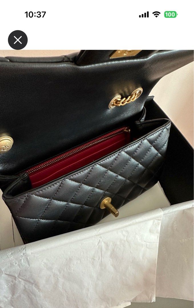 Chanel 23S Mini Rectangle Flap Bag , Luxury, Bags & Wallets on Carousell
