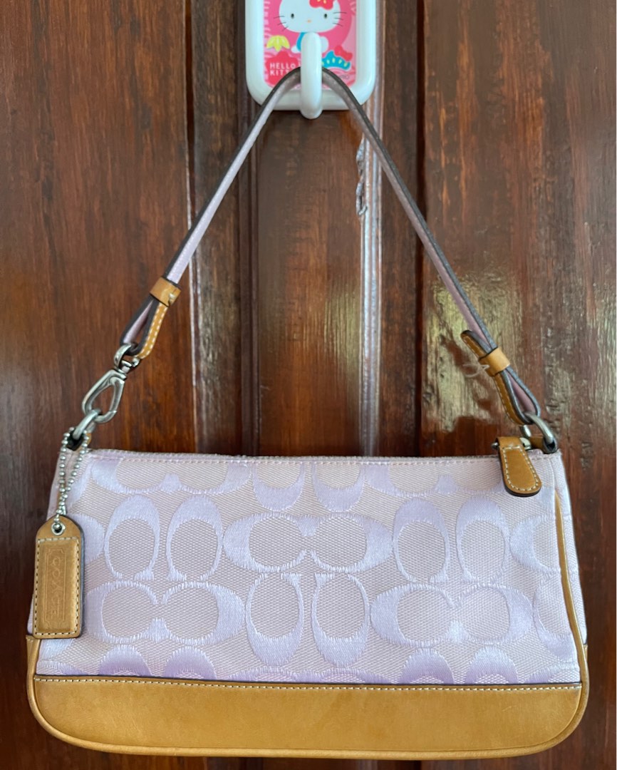 Coach Demi Pochette (Lilac/Pink) on Carousell