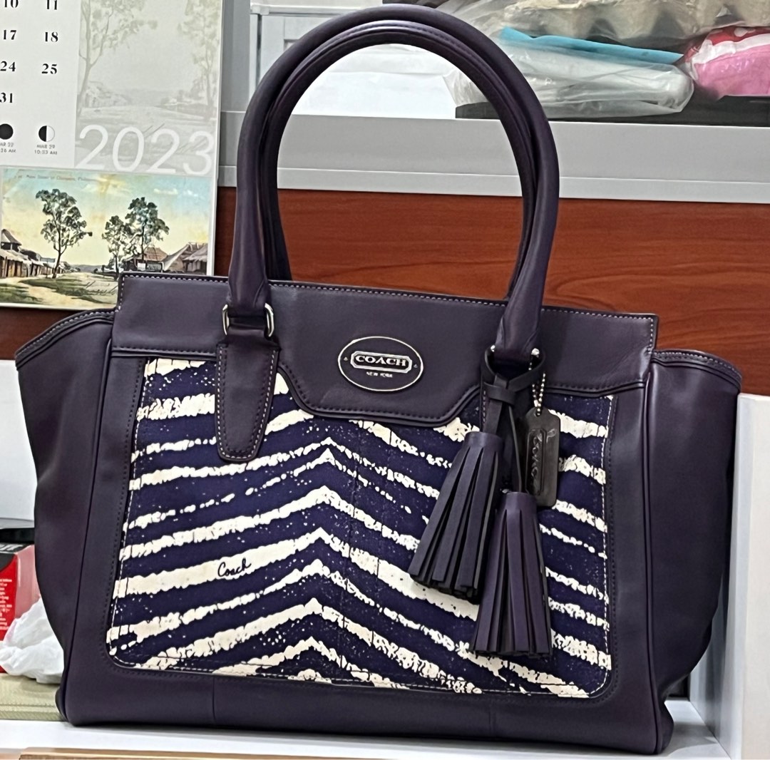 coach legacy purple on Carousell
