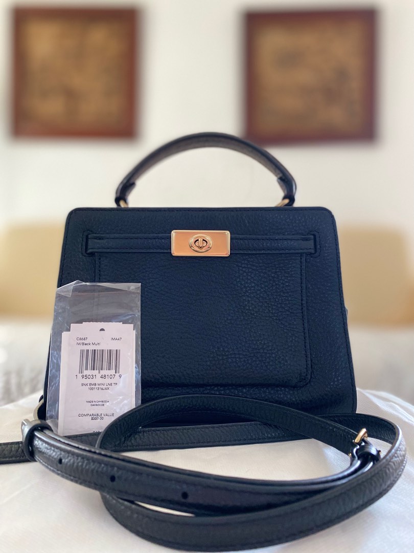 Coach mini lane black, Barang Mewah, Tas & Dompet di Carousell