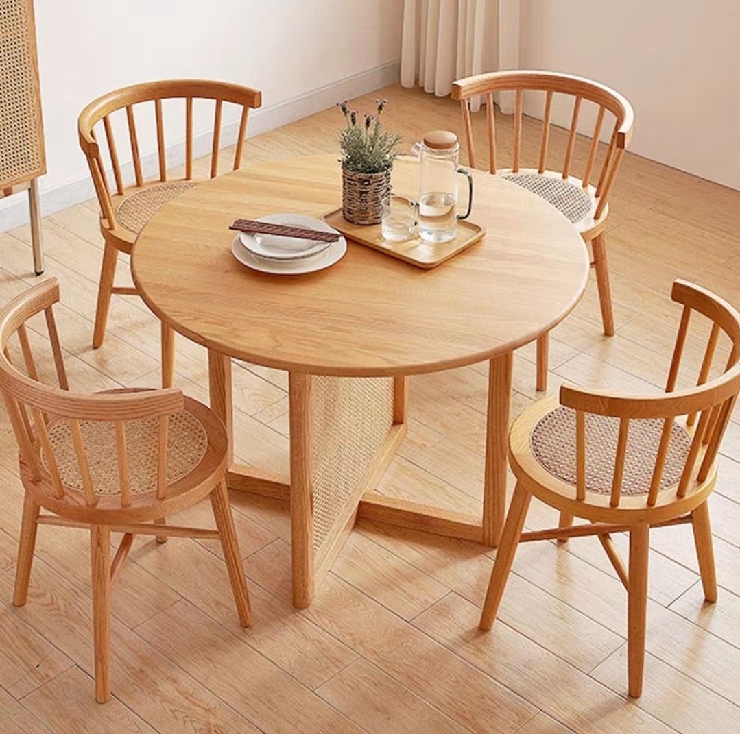 COLT Japandi Round Dining Table, Furniture & Home Living, Furniture ...