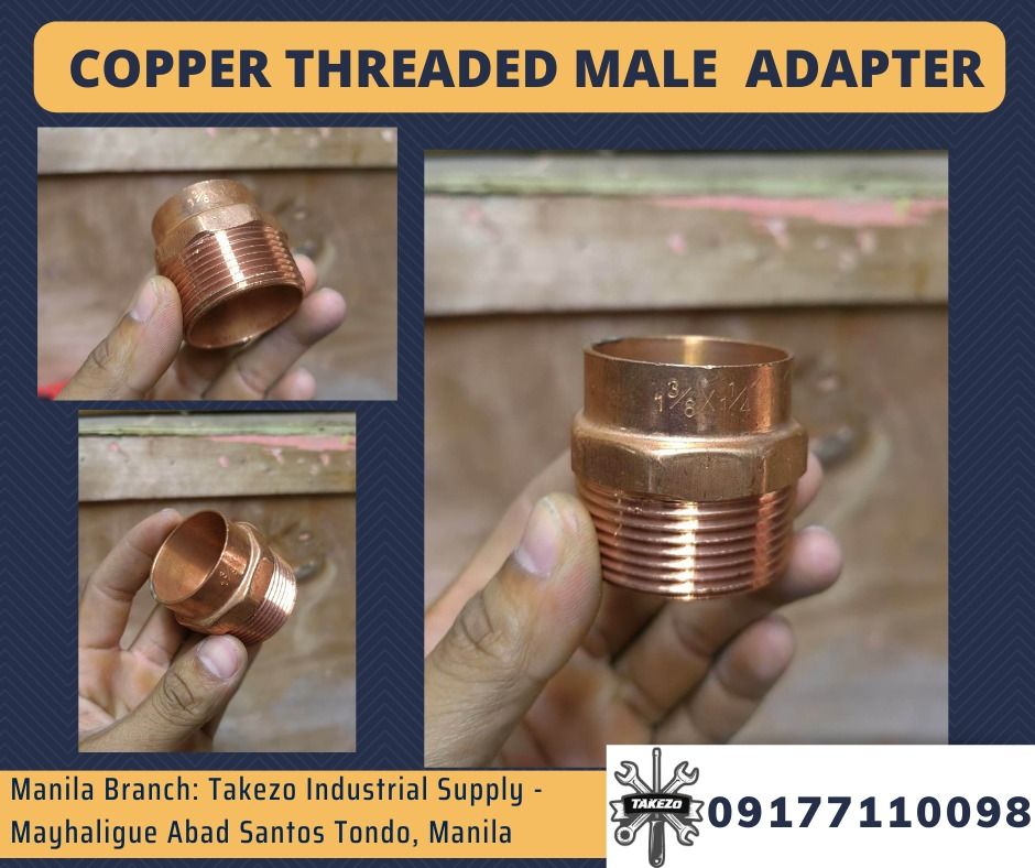 COPPER THREADED MALE ADAPTER on Carousell