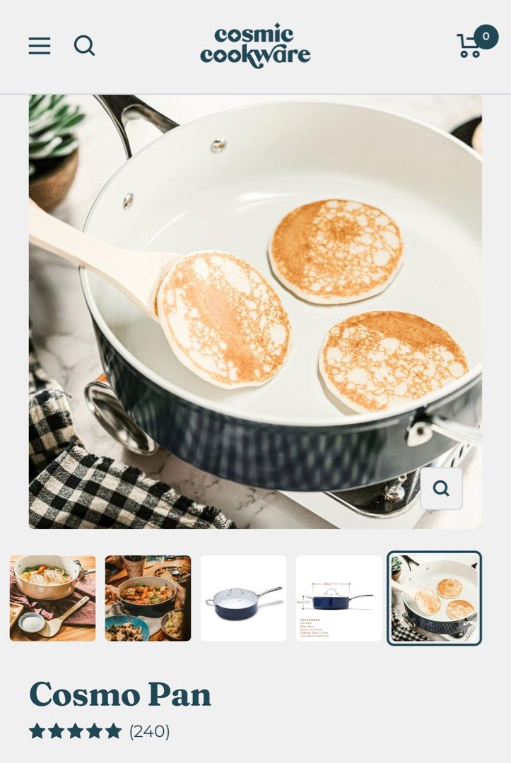 Induction non stick frying pan Cosmo 28cm, Furniture & Home Living ...