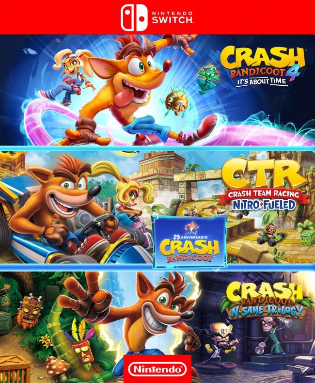 Crash Bandicoot - Crashiversary Bundle Nintendo Switch, Video Gaming ...