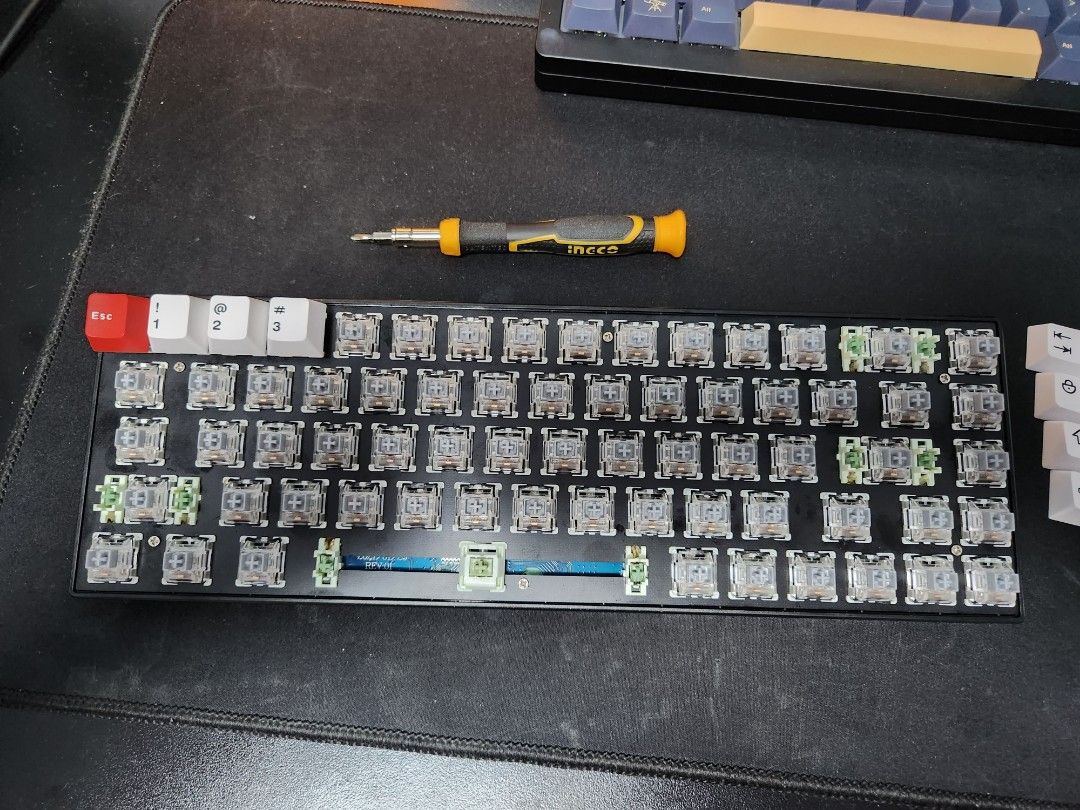 Modded Royal Kludge RK68 mech keyboard, Computers & Tech, Parts ...