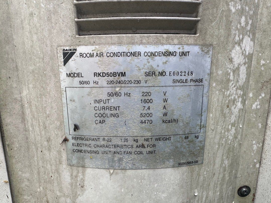 DAKIN AIR CONDITIONER CONDENSING UNIT, TV & Home Appliances, Air ...