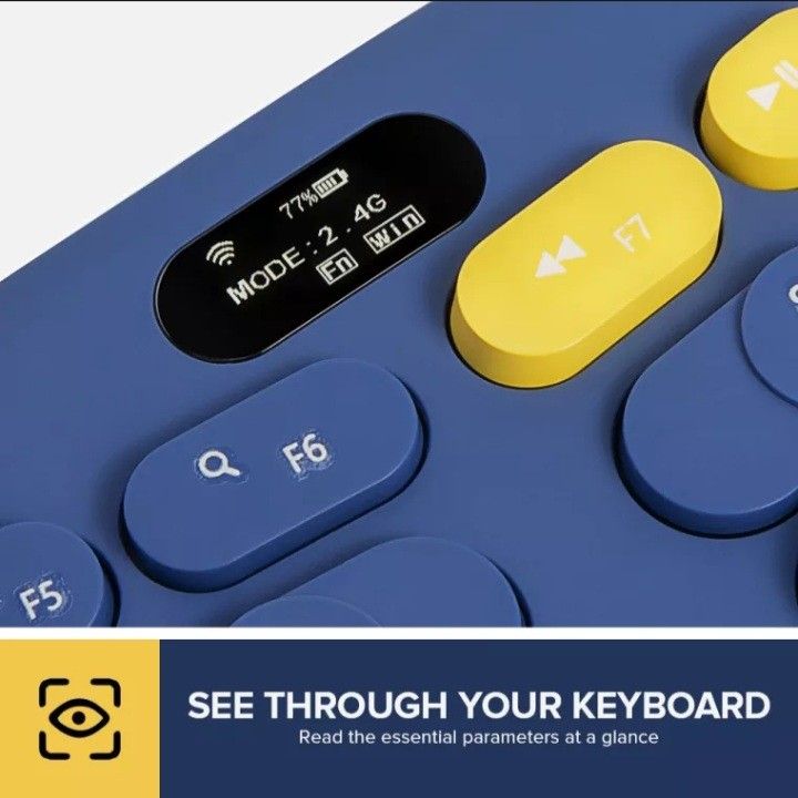 DELUX Bluetooth Keyboard, Computers & Tech, Parts & Accessories ...