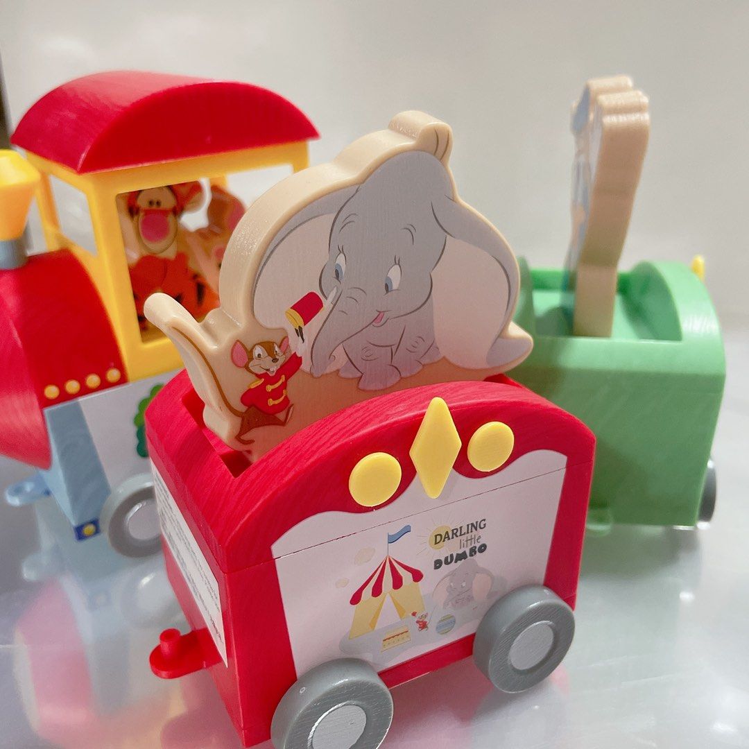 Disney babies Pooh bear Tigger, Donald Duck, Dumbo Train Container Set ...