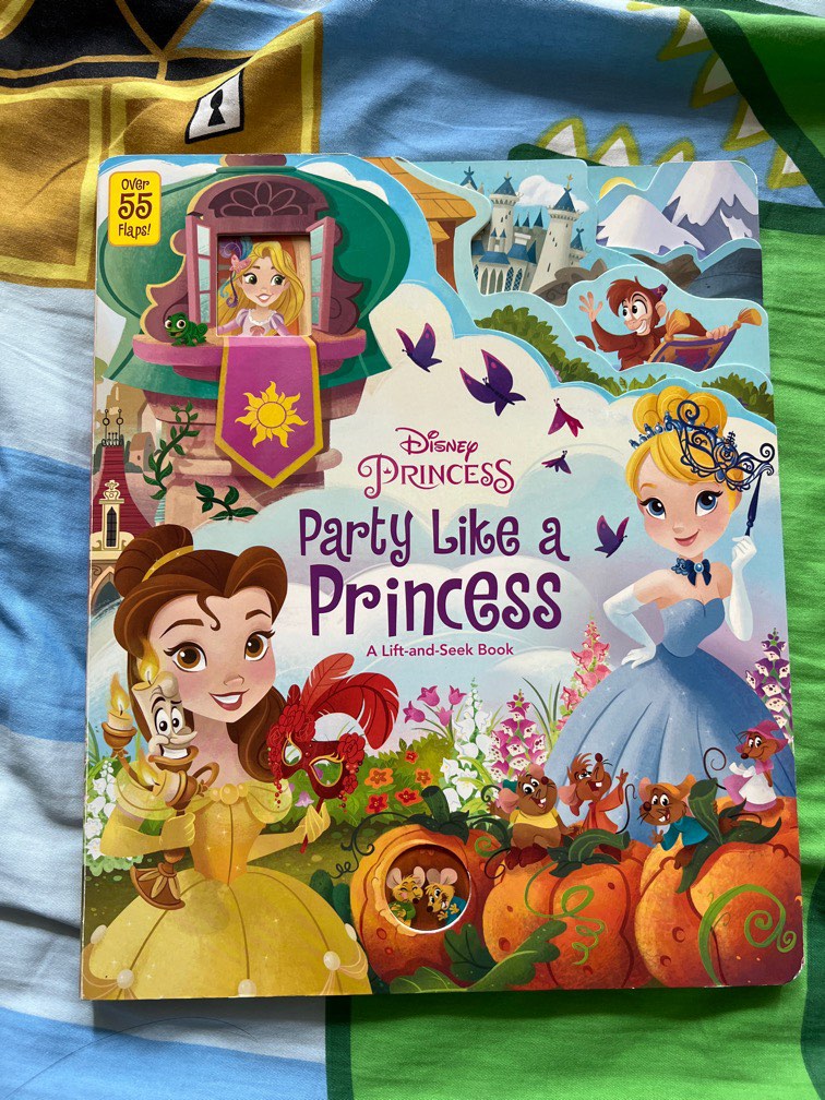 Disney Princess party like a Princess (a lift and seek book), 興趣及遊戲, 書本 ...
