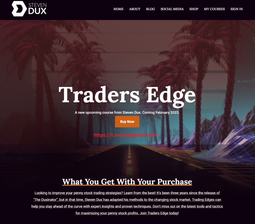 [DOWNLOAD] Steven Dux - Traders Edge Course 2023, Everything Else ...