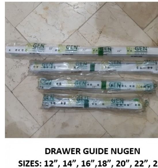 Drawer Guide (per pair) Drawer Slide Roller Glide Nugen Drawer Guide 12 ...