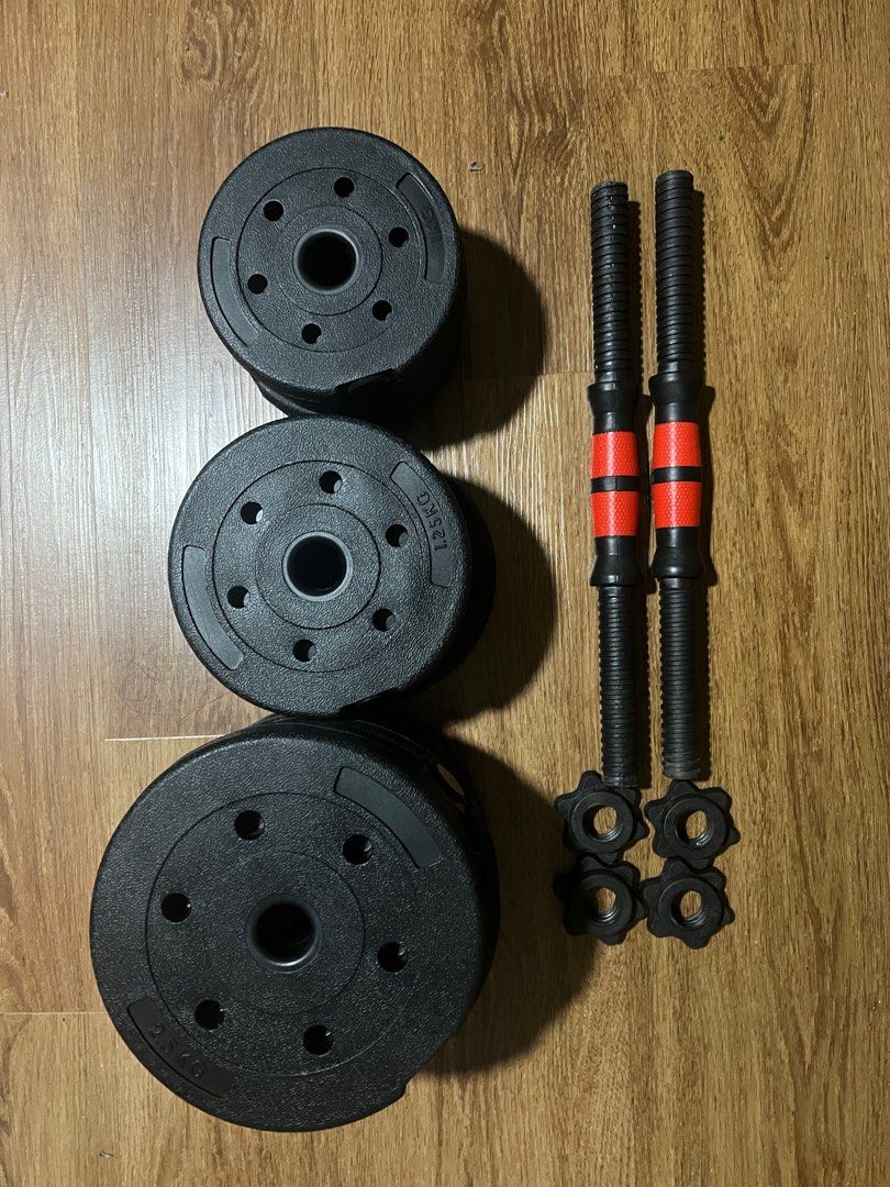Dumbbell Set, Sports Equipment, Exercise & Fitness, Weights & Dumbbells ...