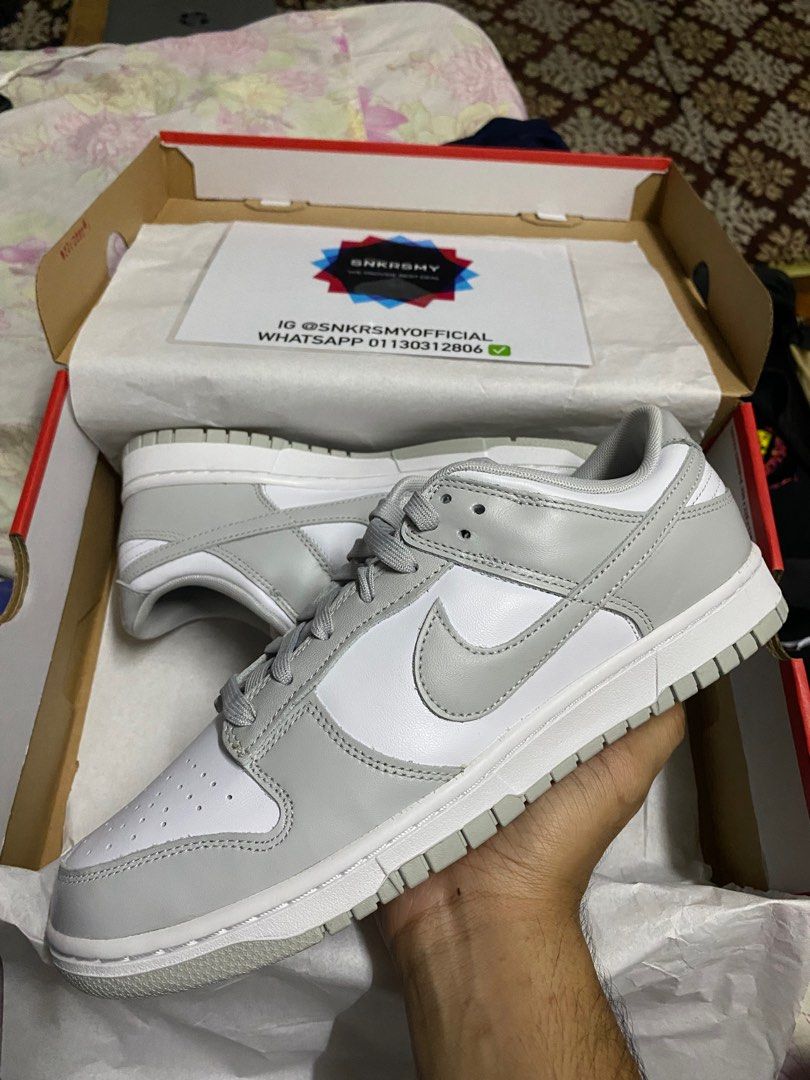 Dunk low grey fog brand new, Men's Fashion, Footwear, Sneakers on Carousell