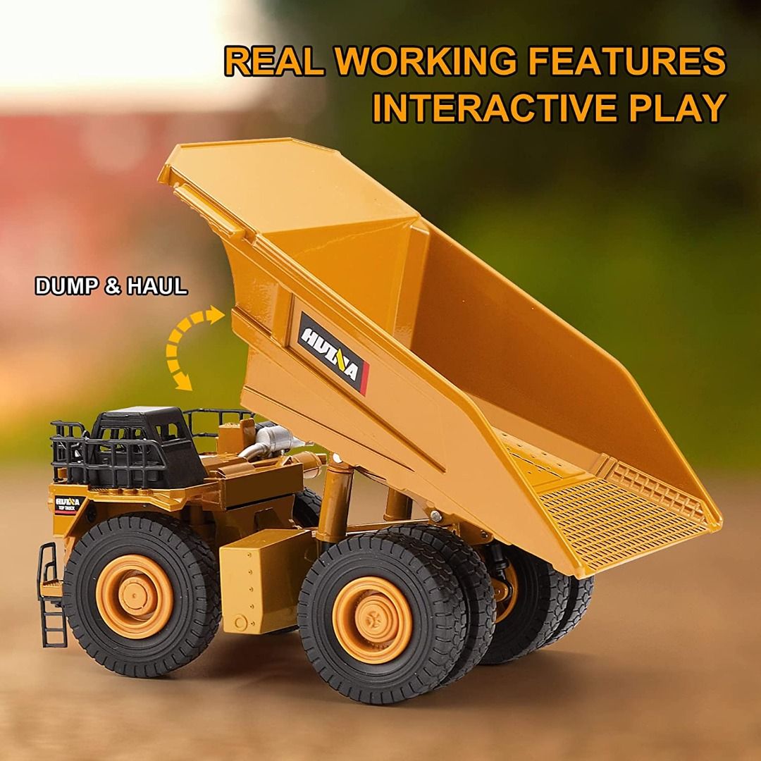 duturpo 1/40 Scale Diecast Heavy Metal Dump Truck, Metal Construction ...