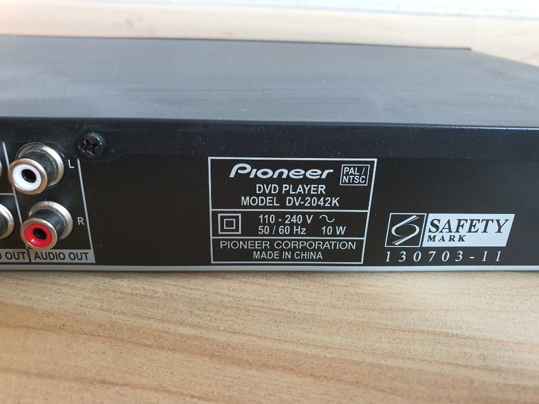 DVD player- Pioneer DV 2042K, TV & Home Appliances, TV & Entertainment ...