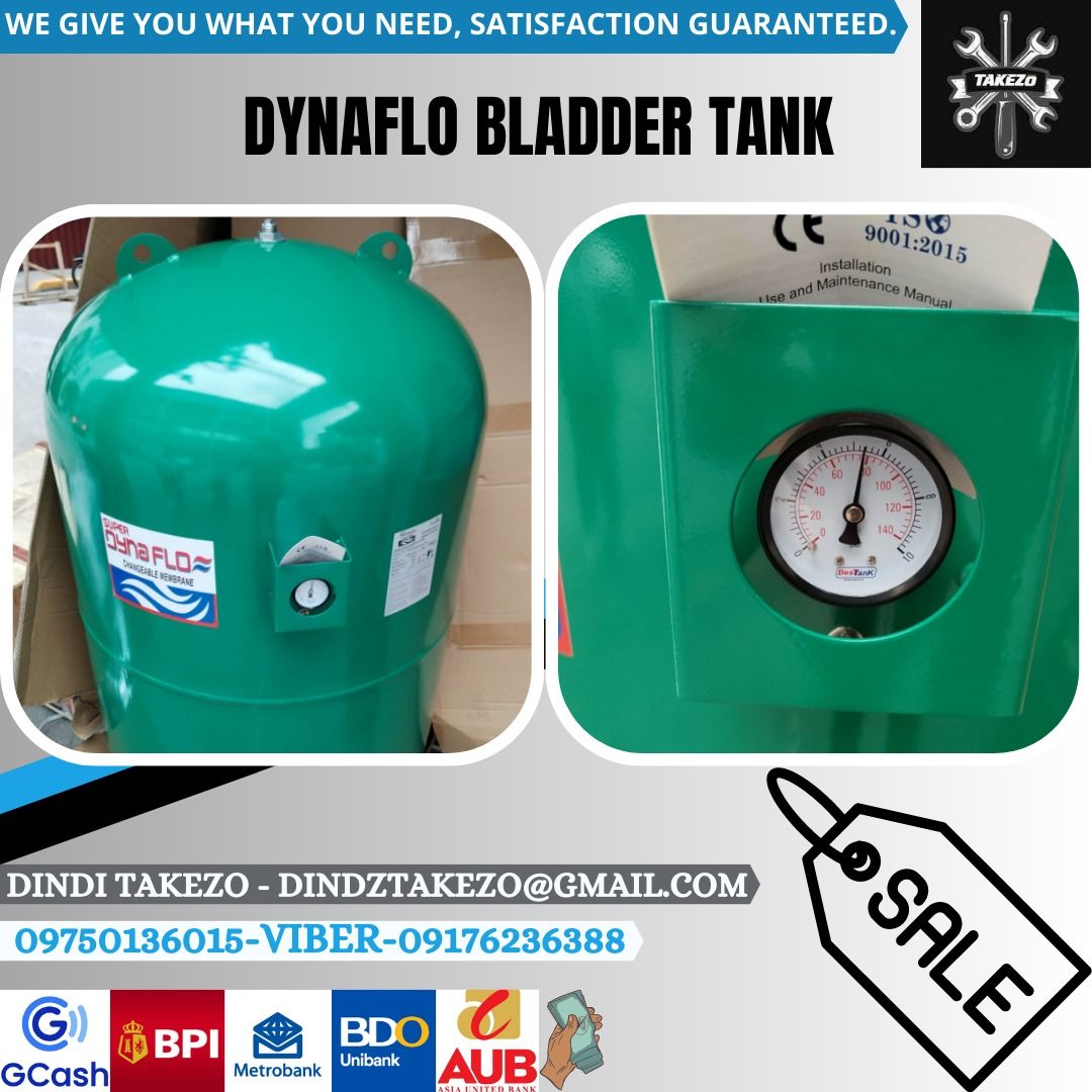 Dynaflo Bladder Tank, Commercial & Industrial, Industrial Equipment on Carousell