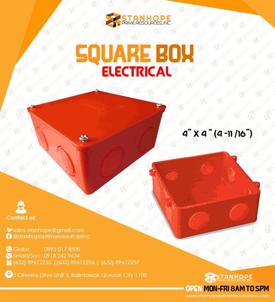 EMT Connector - Utility Box - PVC Square/Junction/Utility Box ...