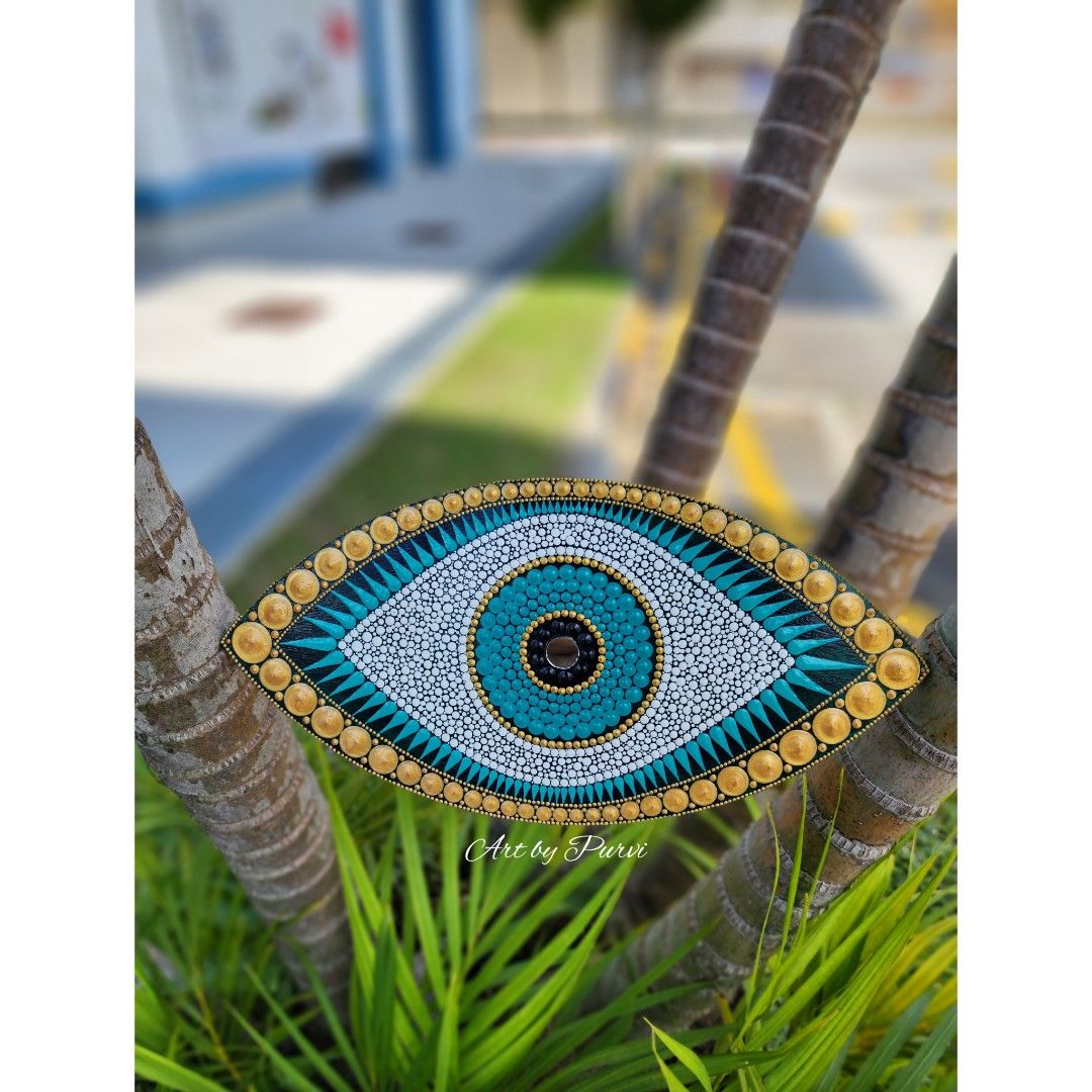 Evil eye painting, Hobbies & Toys, Stationery & Craft, Art & Prints on ...