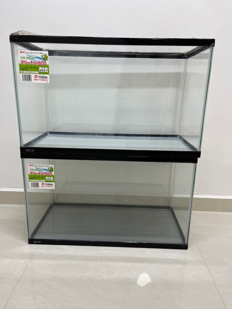 Fish tank 2 ft feet 60cm GEX BK600, Pet Supplies, Homes & Other Pet Accessories on Carousell