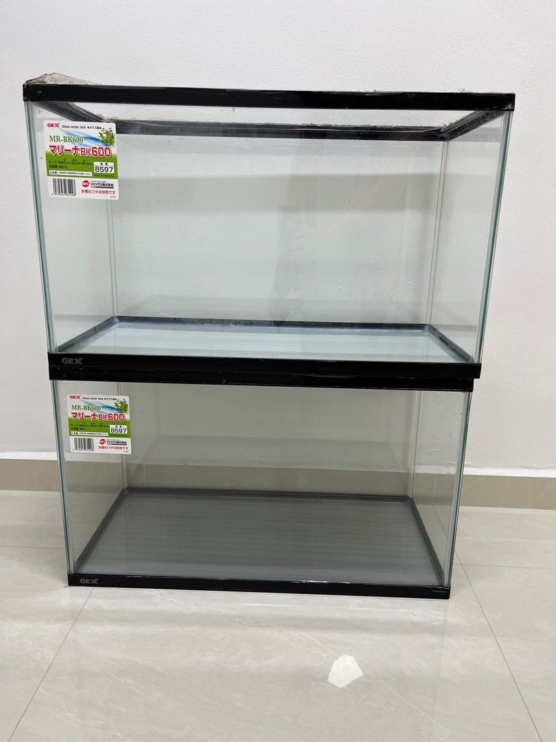 Fish tank 2 ft feet 60cm GEX BK600, Pet Supplies, Homes & Other Pet Accessories on Carousell