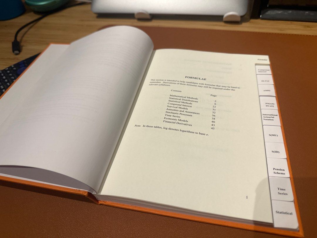 formulae and tables for IFOA (yellow book), Hobbies & Toys, Books ...