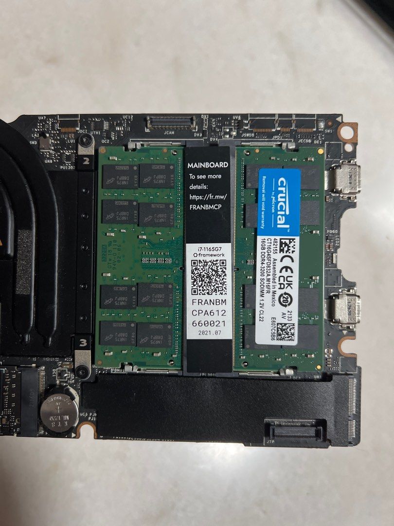 Framework Laptop Motherboard i7-1165G7, Computers & Tech, Parts ...