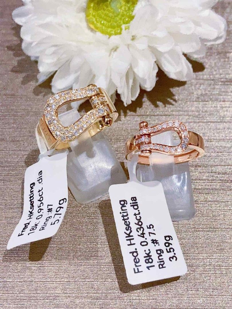 Fred Rings YG RG 18k Gold HK Setting on Carousell