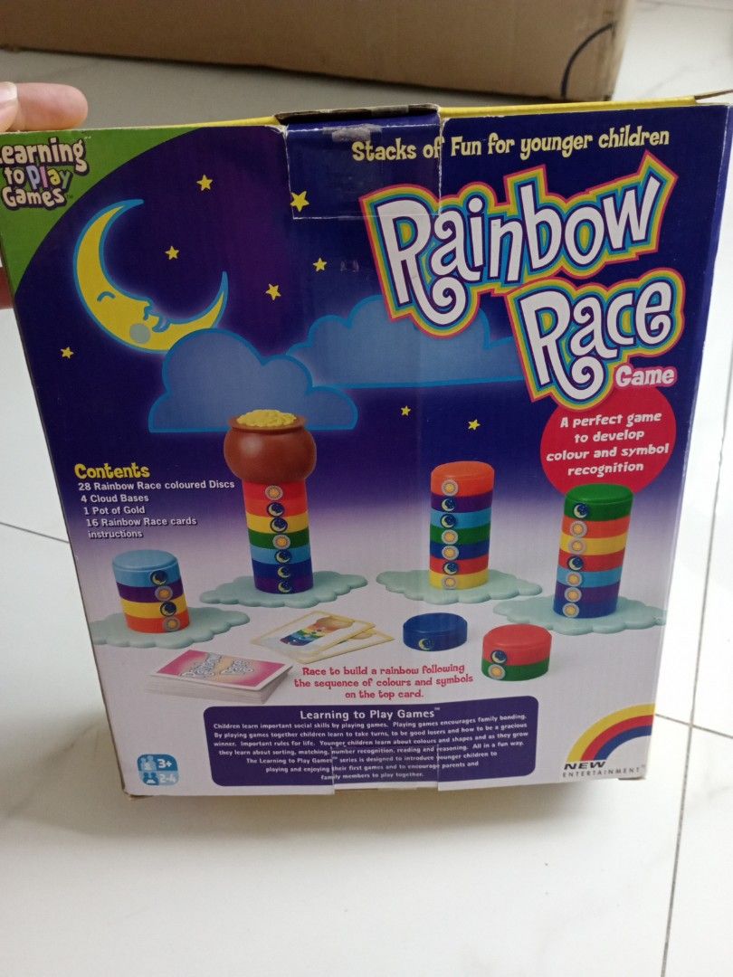 Free Rainbow race game, Hobbies & Toys, Toys & Games on Carousell