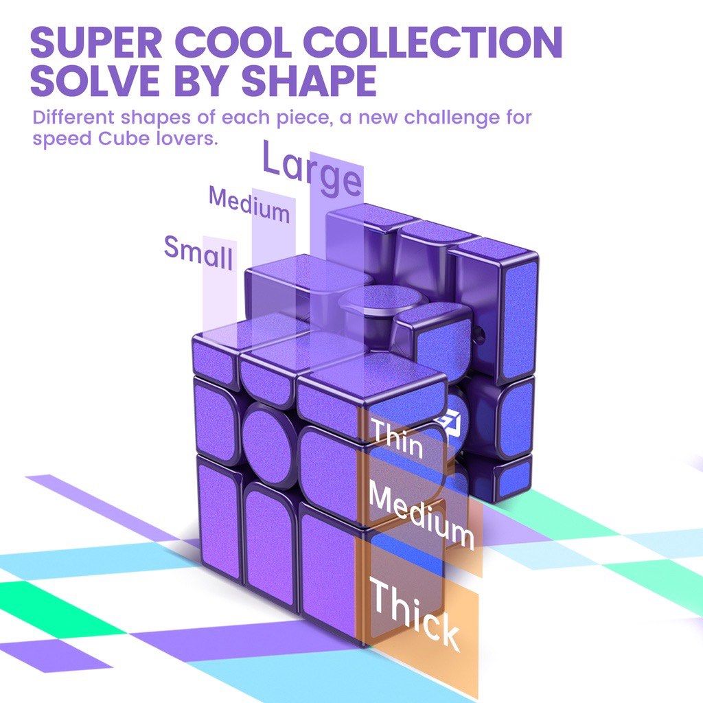 GAN CUBE GAN Mirror M Magnetic 3x3 Mirror Cube Children's Educational ...