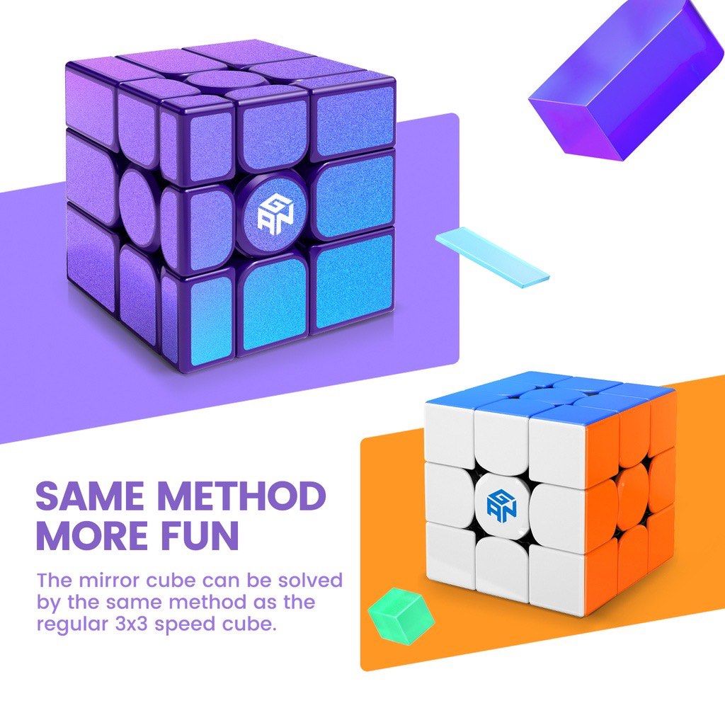 GAN CUBE GAN Mirror M Magnetic 3x3 Mirror Cube Children's Educational ...