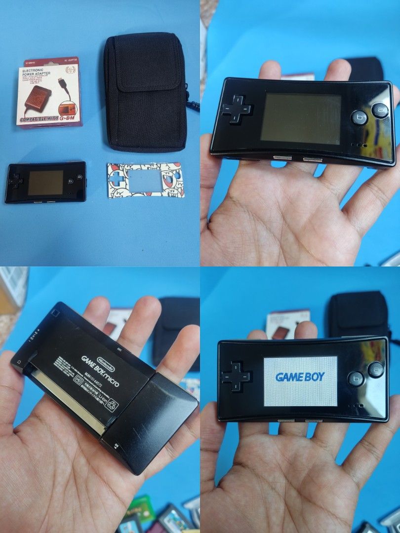 GBM Gameboy Micro with Free Games, Pouch Bag and Charger (Please Read), Video Gaming, Video Game ...