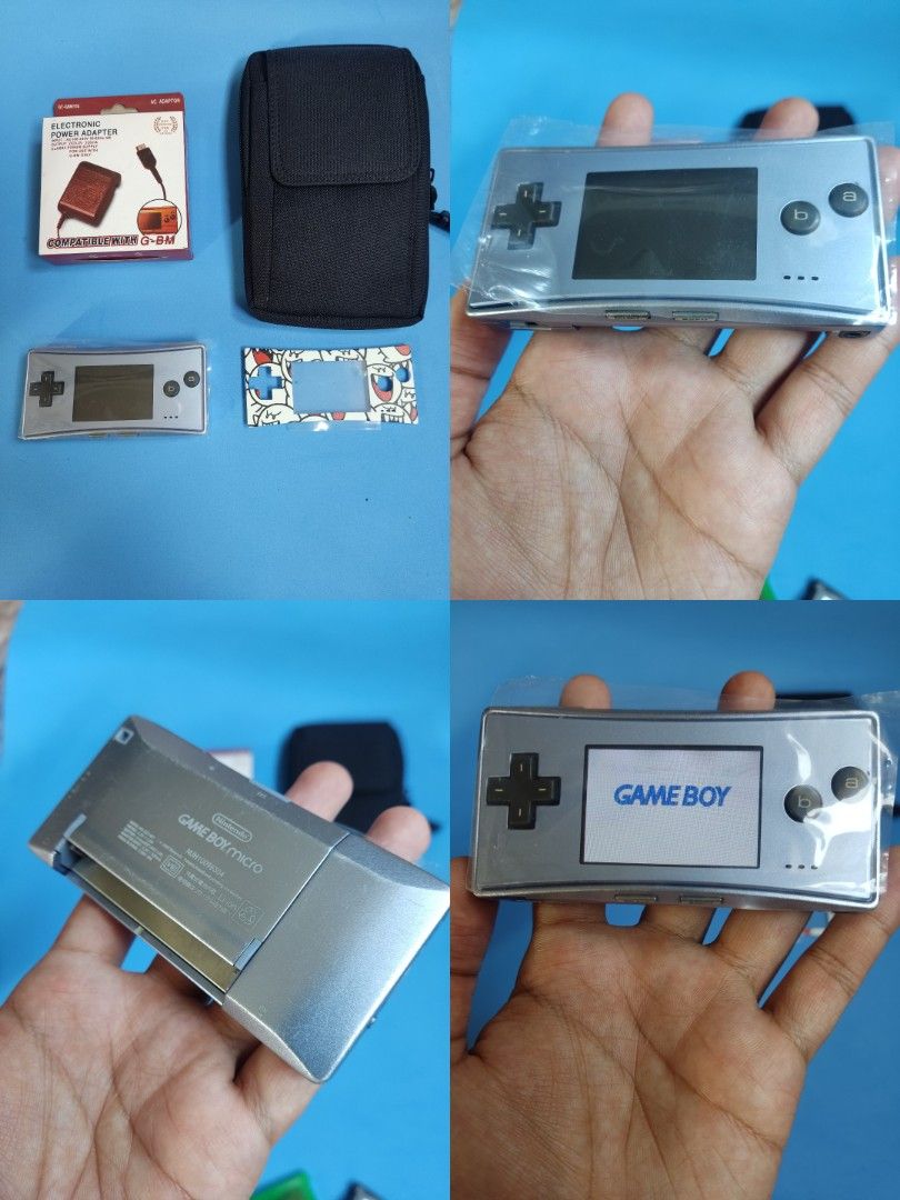 GBM Gameboy Micro with Free Games, Pouch Bag and Charger (Please Read ...