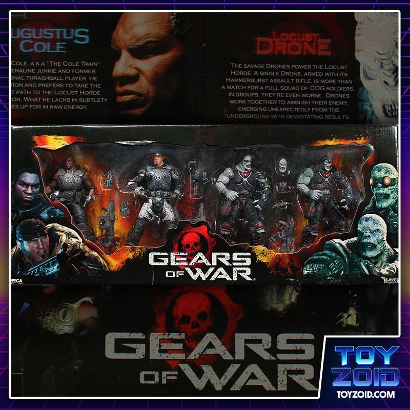 Gears of War Series 1 Box Set Marcus Fenix Augustus Cole Locust Drone ...