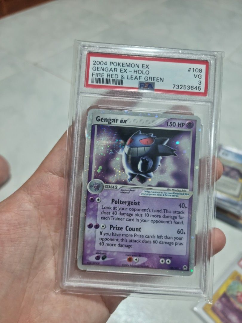 Gengar EX Vintage Holo Slab | Vintage Pokemon | Shadow Ball| Fire Red ...