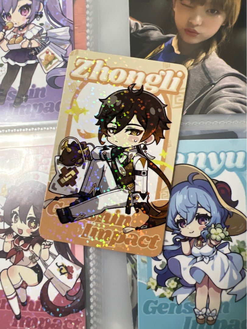 Genshin Impact Korea pop-up store collab zhongli card, Hobbies & Toys ...