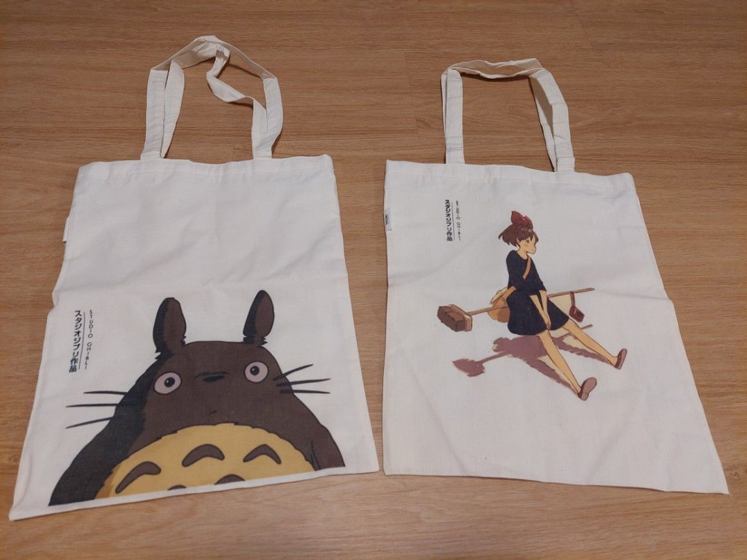 Ghibli Tote bag - totoro & Kiki, Women's Fashion, Bags & Wallets, Tote ...
