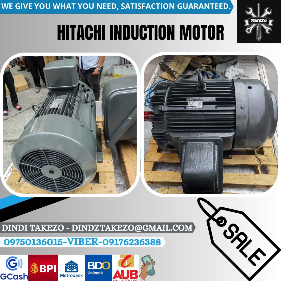 HITACHI INDUCTION MOTOR, Commercial & Industrial, Industrial Equipment ...