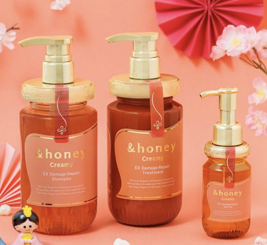 &Honey Creamy EX Damaged Repair Shampoo / Treatment / Hair Oil, Beauty & Personal Care, Hair on ...