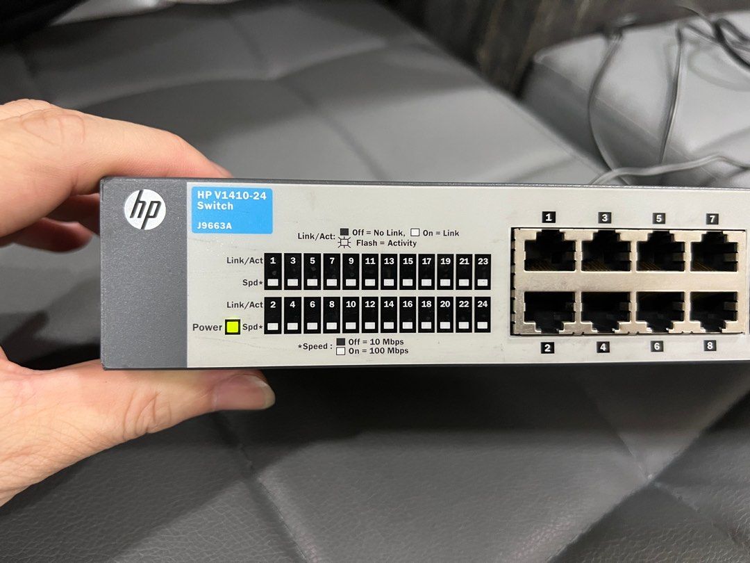 HP v1410-24 switch, 24 ports, Computers & Tech, Parts & Accessories ...