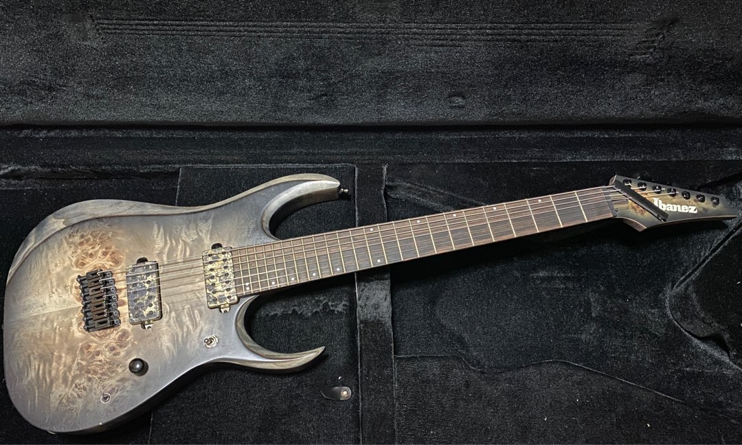 Ibanez RGD71ALPA-CKF 7 string, Charcoal Burst Black Stained Flat ...