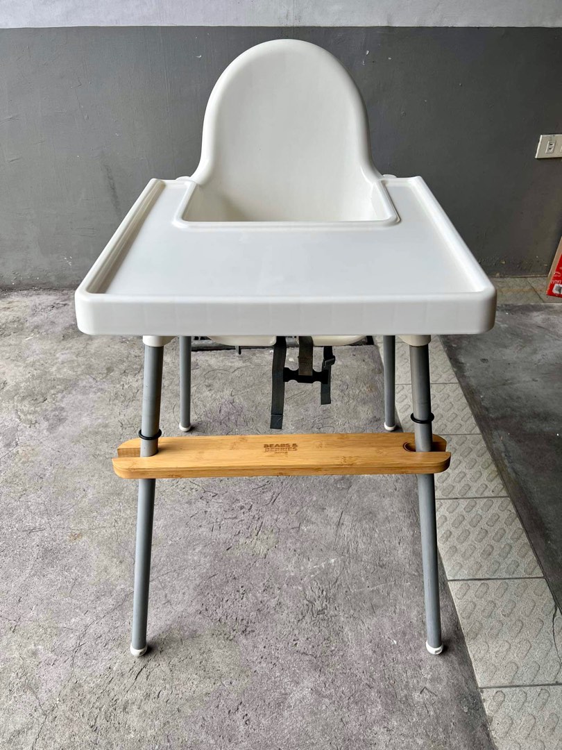 Ikea Highchair Vintage White High Chair IKEA Antilop High Chair Cushion ...