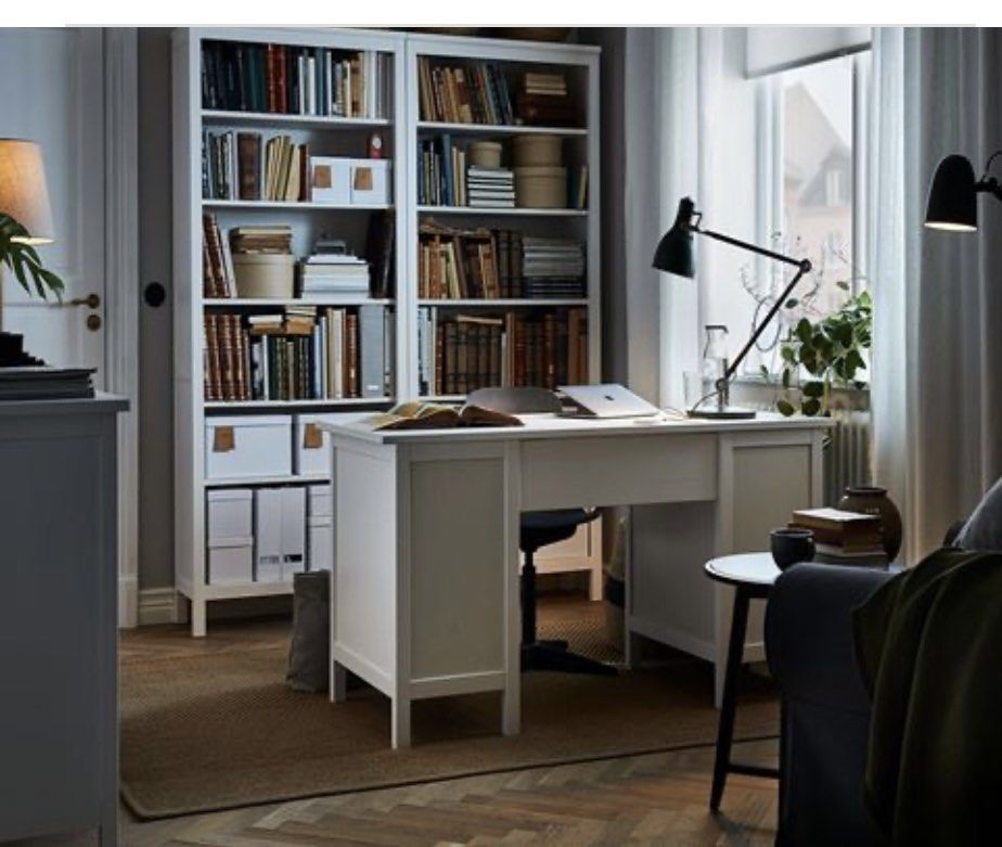 IKEA desk HEMMES white, Furniture & Home Living, Furniture, Other Home ...