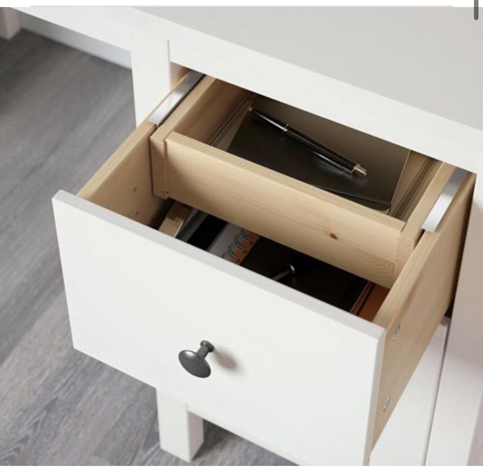 IKEA desk HEMMES white, Furniture & Home Living, Furniture, Other Home ...
