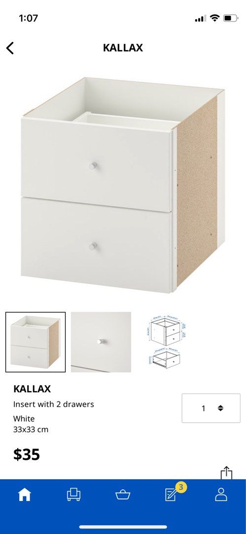 Ikea Expedit Kallax 5 1 Shelf Unit Furniture And Home Living Furniture