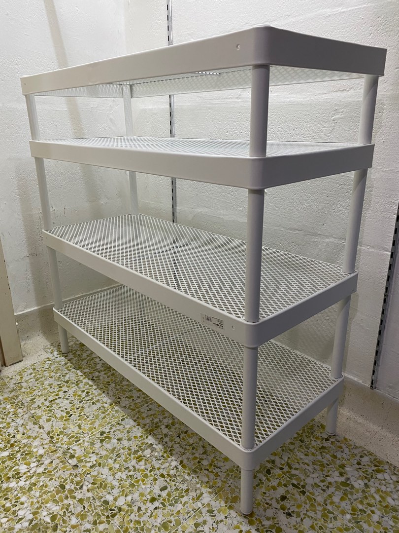 IKEA metal rack, Furniture & Home Living, Furniture, Shelves, Cabinets ...