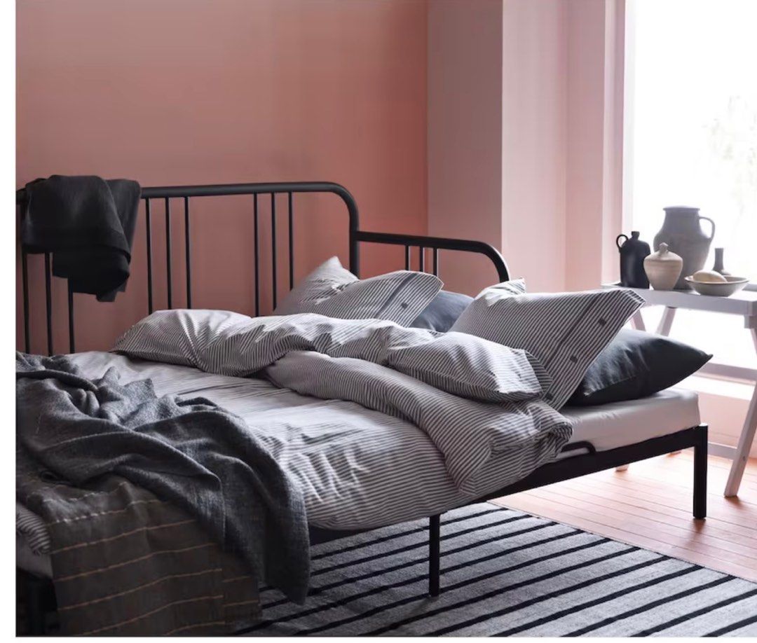 Ikea retractable Bed - queen size, Furniture & Home Living, Furniture ...