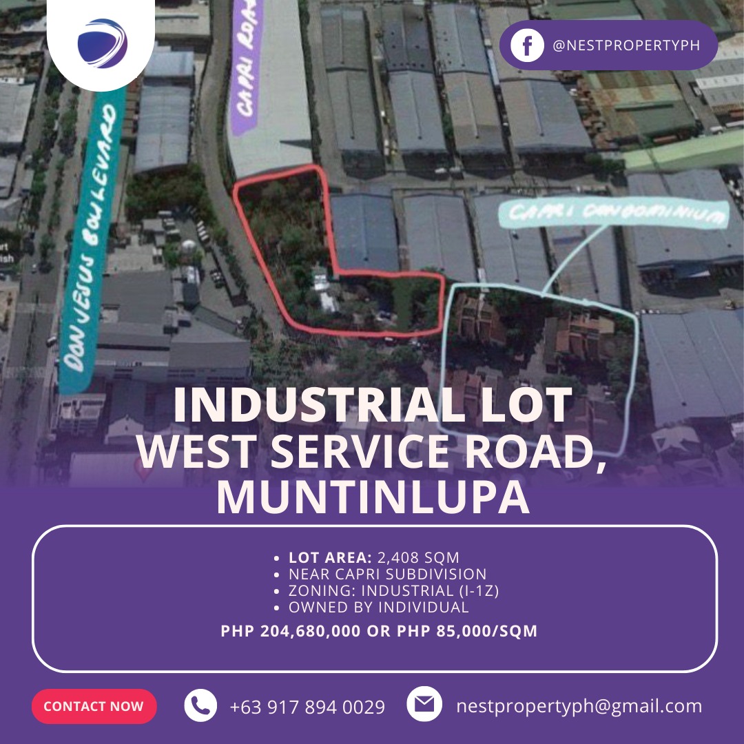 Industrial lot West Service Road, Muntinlupa - For SALE, Property, For ...