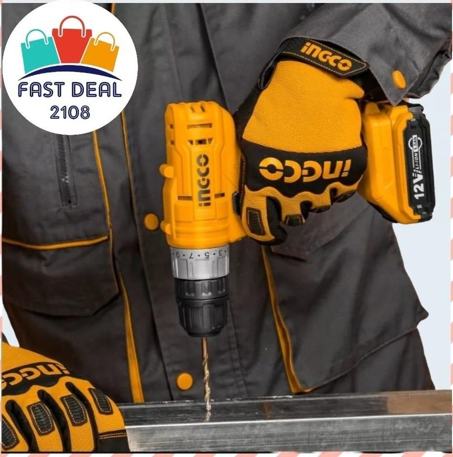 INGO Li-on Cordless Drill CDLI1222, Furniture & Home Living, Home ...