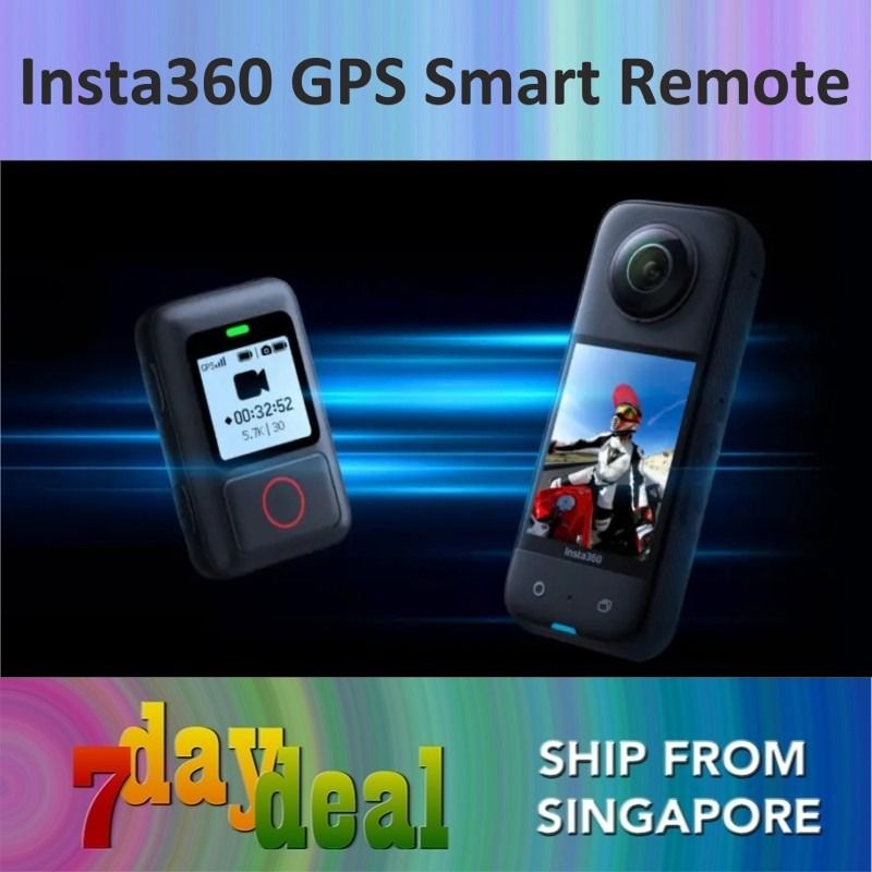 Insta360 GPS Smart Remote (For Insta360 One X2, X3, One R, One RS), Photography, Photography ...