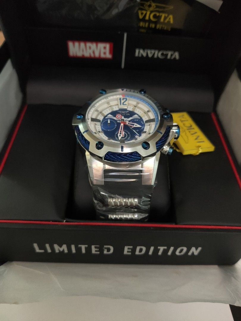 Invicta marvel Captain America watch, Men's Fashion, Watches ...